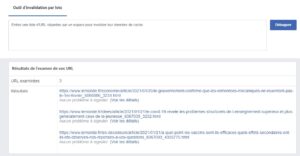 Facebook debugger : how to use the opengraph share