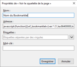 Les bookmarklets JavaScript | DebugBar
