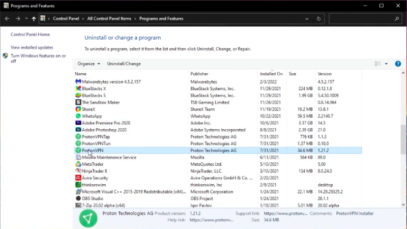 How to uninstall ProtonVPN? The complete guide | DebugBar